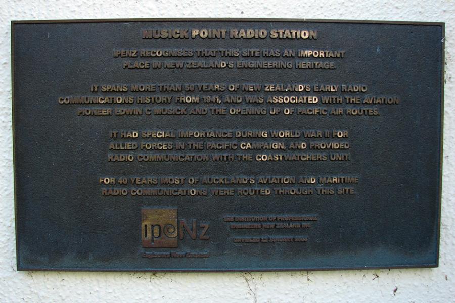 Musick Memorial Radio Station | NZ History