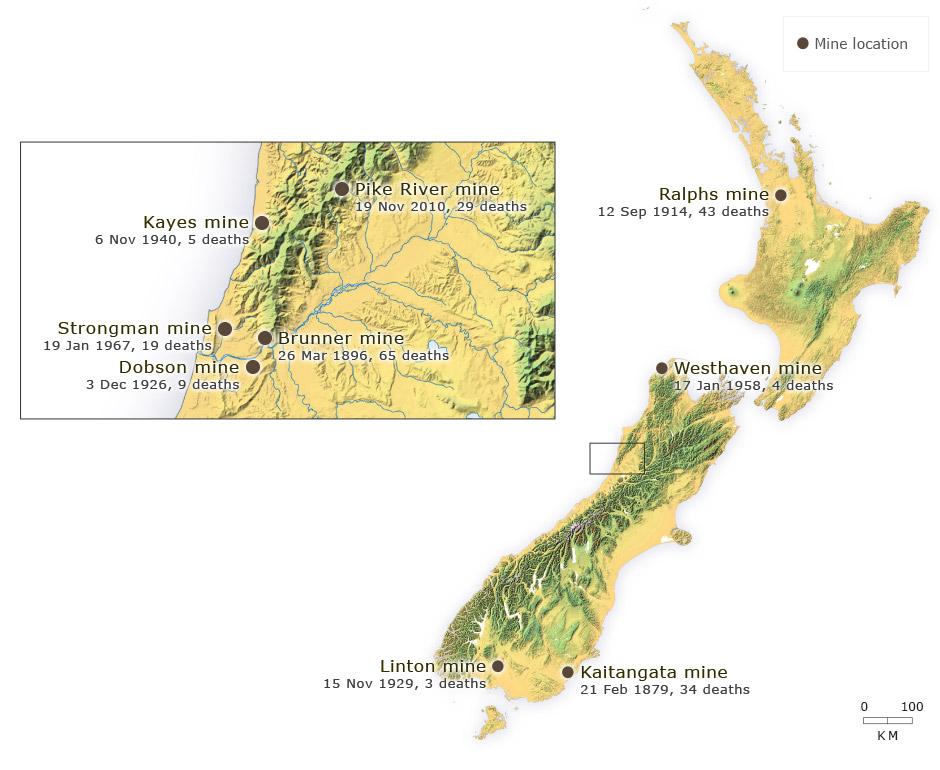 Deaths from underground gas explosions in mines | NZ History
